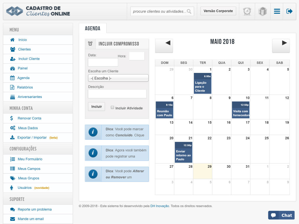 Cadastro de Clientes Online - Sua ferramenta de cadastro na Internet