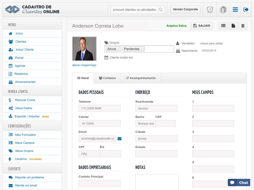 Cadastro de Clientes Online - Sua ferramenta de cadastro na Internet